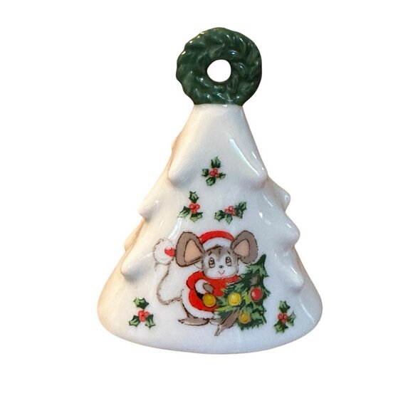Lefton | Holiday | Vintage Lefton Porcelain Christmas Mouse Tree Bell ...
